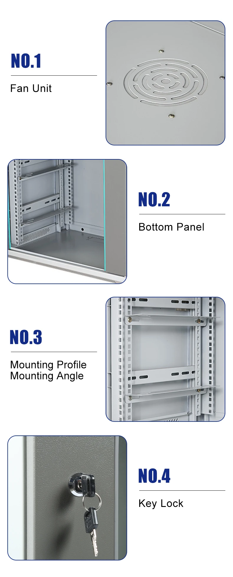 19" Wall Mount Server Rack Network Cabinet Rack 4u 6u 8u 12u 22u Server ...