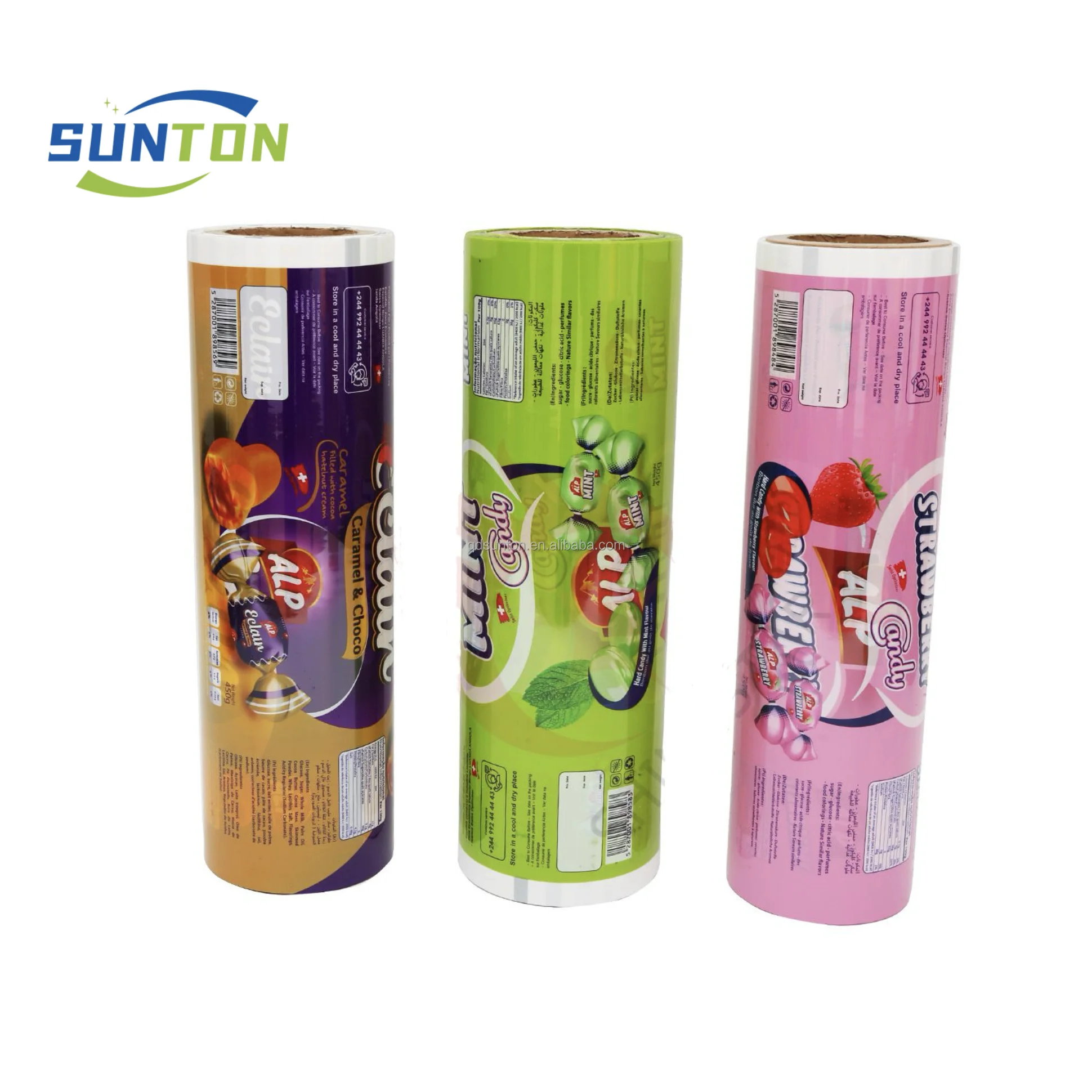 Custom Food Grade Plastic Packaging Film Roll for Chips & Biscuit
