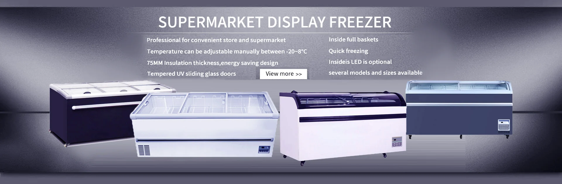 2m Large Volume Island Freezer Ocean Deep Freezer Display Sliding Top ...