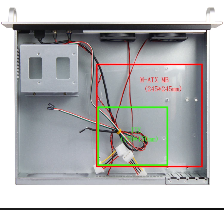 2U Rackmount Server Case - Ideal for Home Use & HDD Support