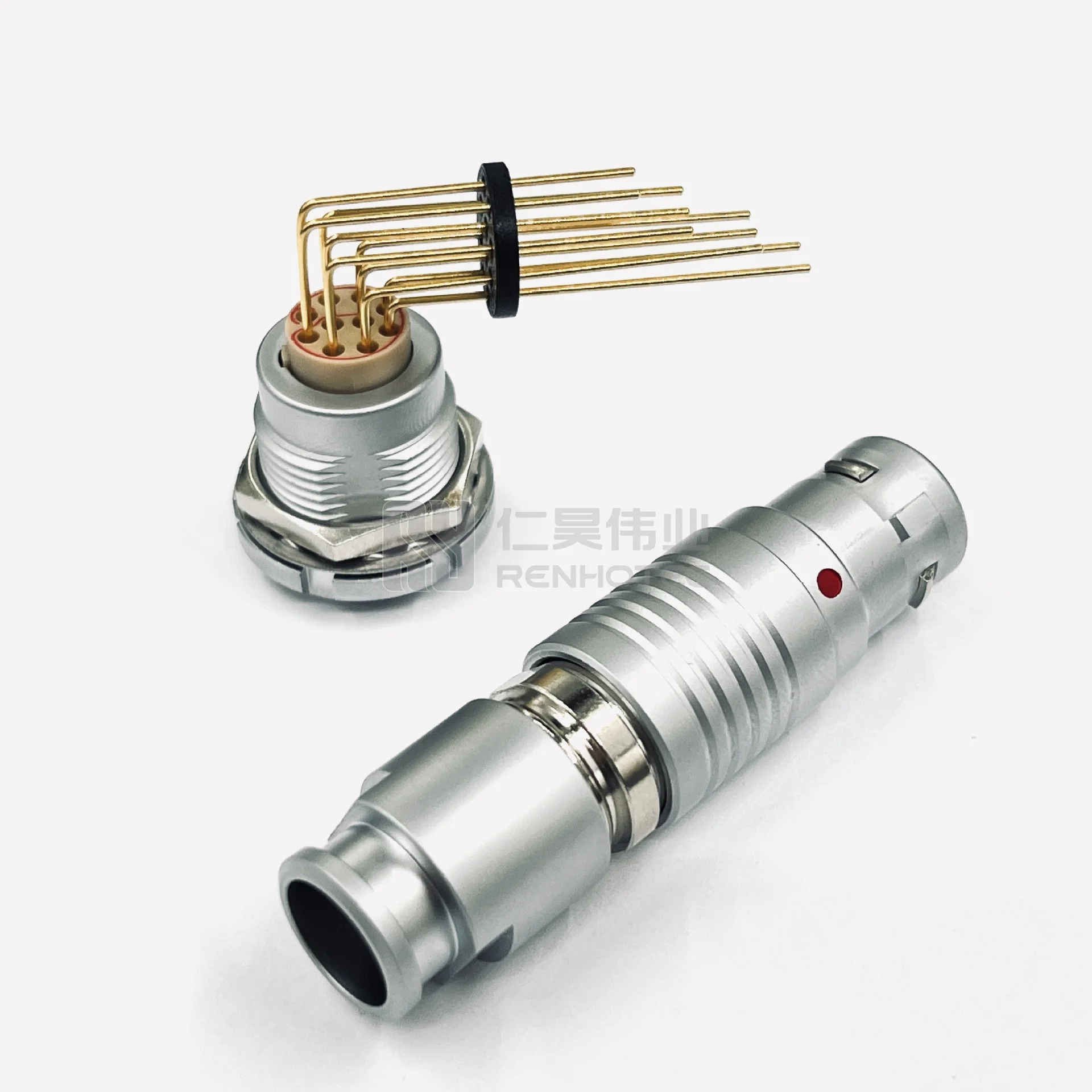 Connector EEG B Series ECG 90 Degree Elbow Pin Pcb Pin Straight Through ...