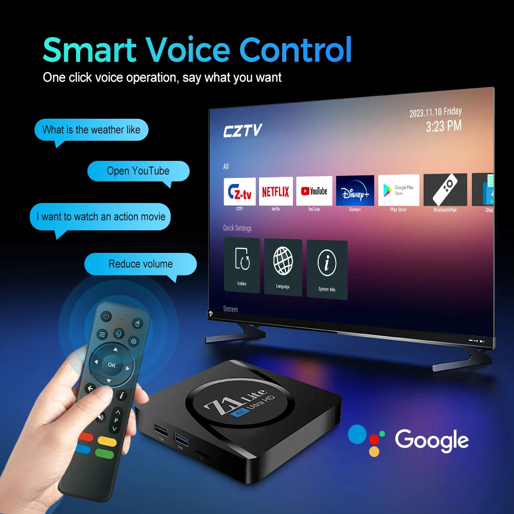 TV BOX iptv subscription Allwinner H313 4K Media Player Android 11 ...