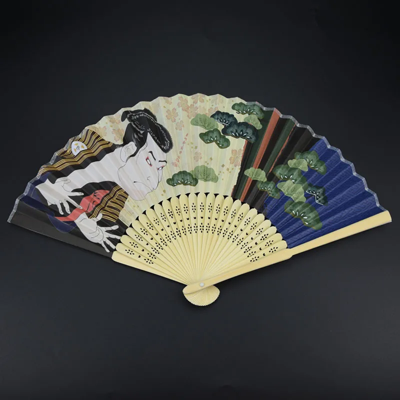 Bsbh Custom Print Satin Bamboo Hand Fan With Logo For Wedding - Buy ...