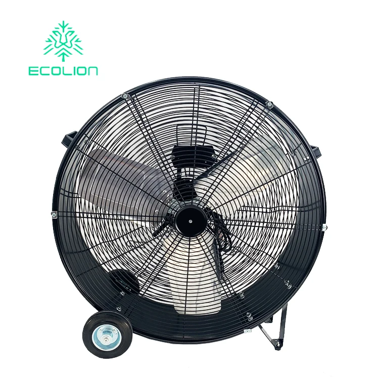 36 '' Industrial Fan High-Velocity Flow Floor Fan Rolling Drum Shop Fan ...