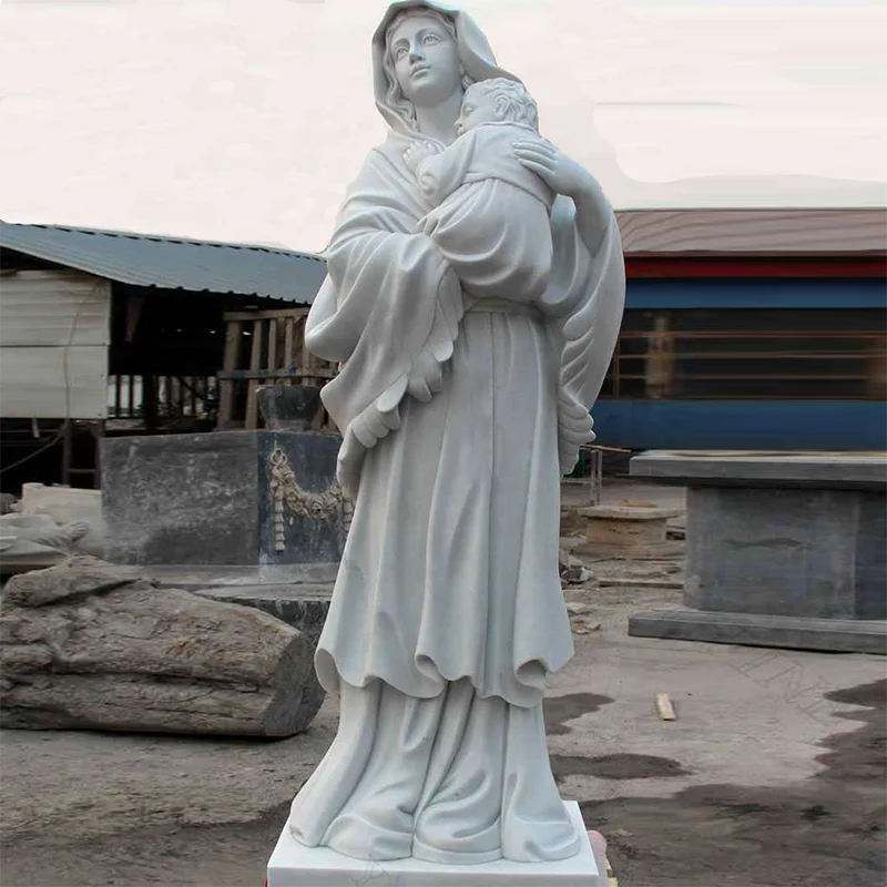 Outdoor Decor Life Size Christian Religious Stone Figure Mother Maria ...