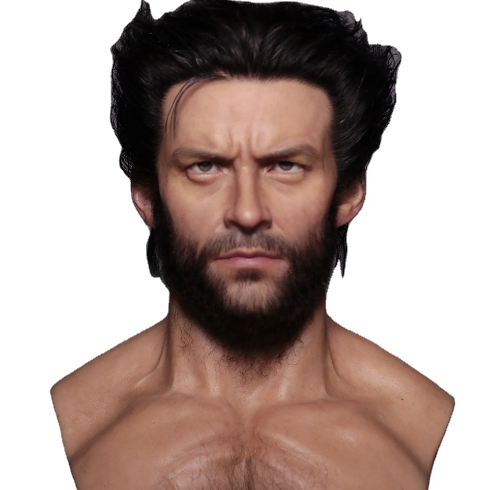 Life Size High Realistic Marvel Character Wolverine Silicone Bust ...