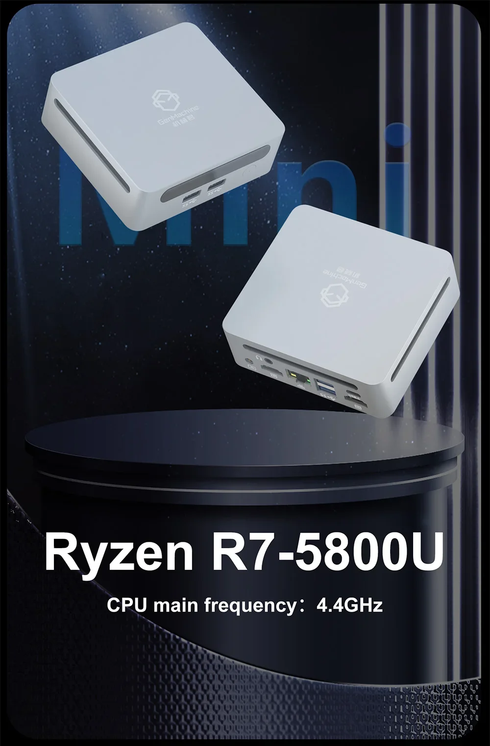 New Ryzen 7 5800u Windows 11 Pro Mini Pc Ddr4 16/32gb 256/512gb Ssd Wifi6 Rtl8852,Bt5.2 Desktop ...