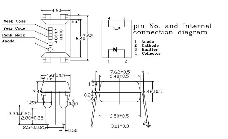 China Factory Opto Coupler 4 Legs Pin Distance 2.54mm Substitute Of ...