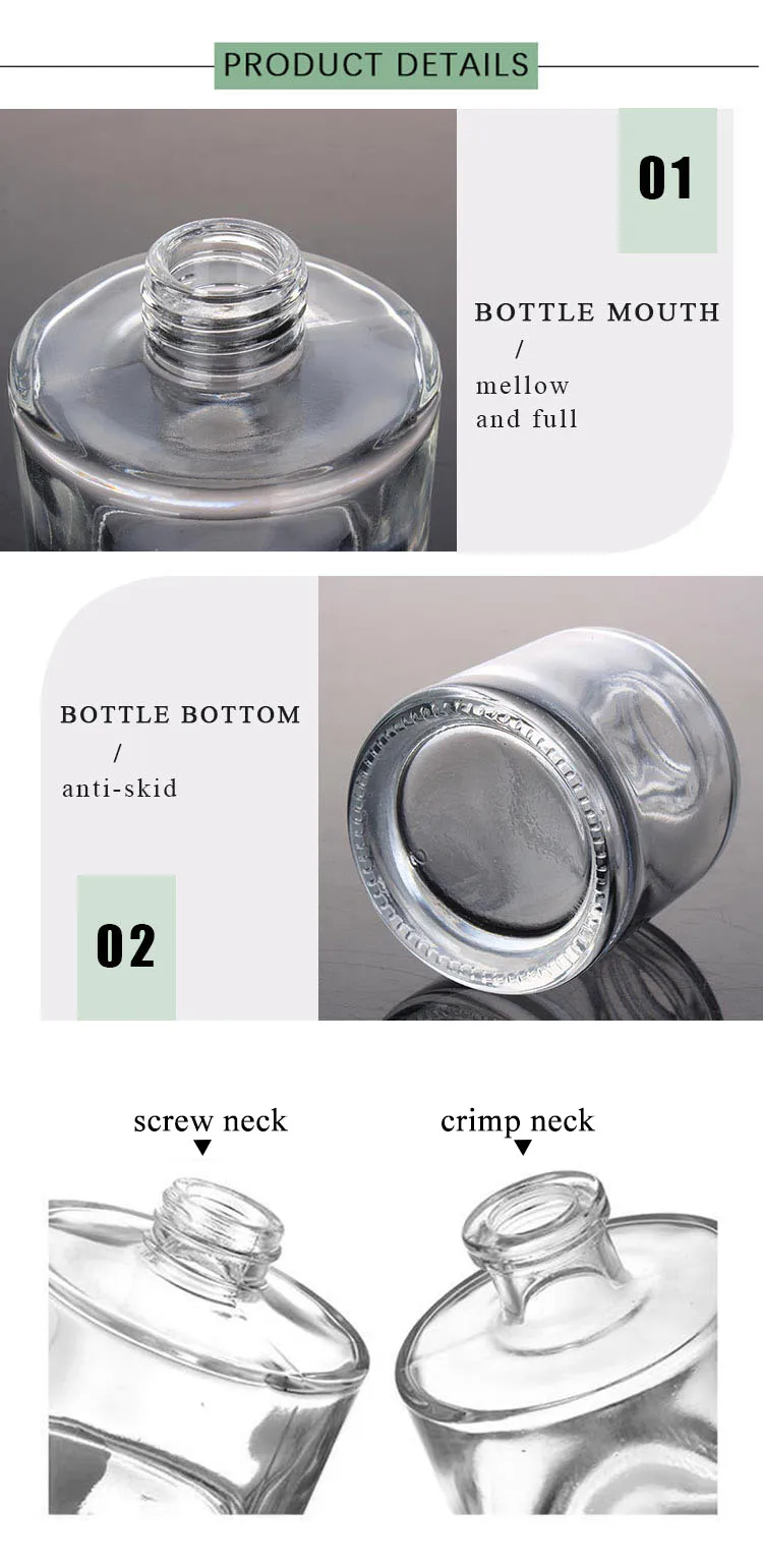 Luxury Classic Cylindrical Clear Reed Diffuser Bottle 50ml 100ml 150ml ...