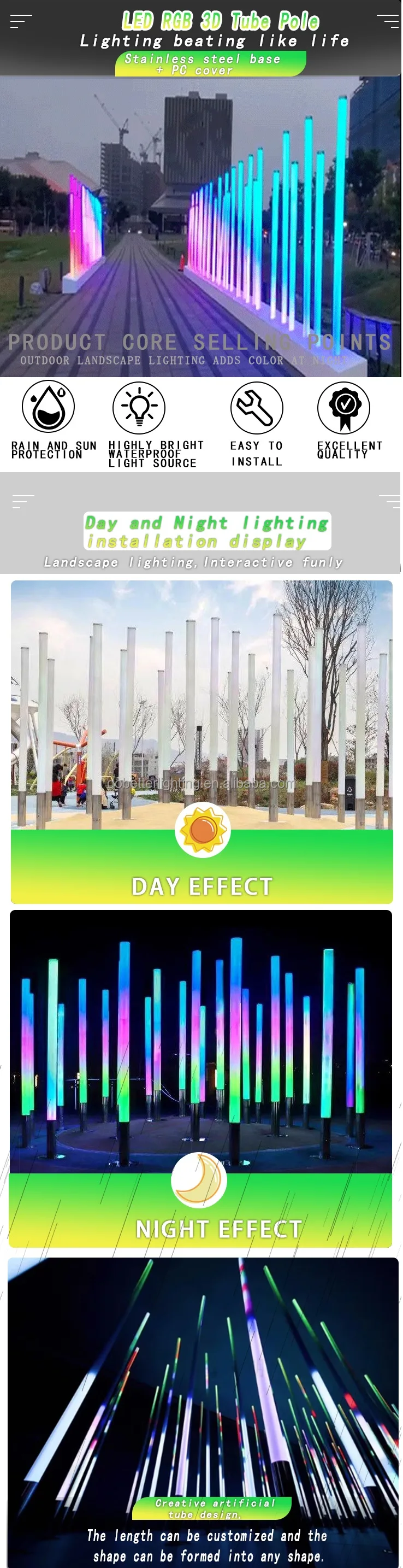 Artnet DMX Control Color Changing LED Linear Bar SMD5050