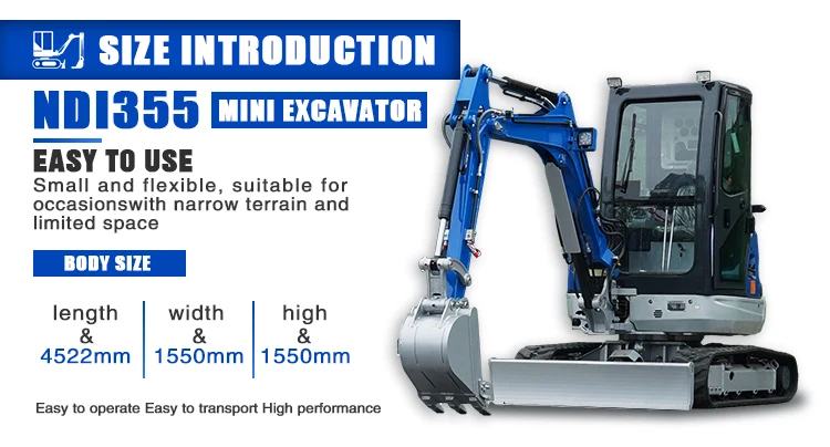 China Minibagger Microbagger Mini Bagger Bager Machine 1t 2 T 2.5t 3t ...