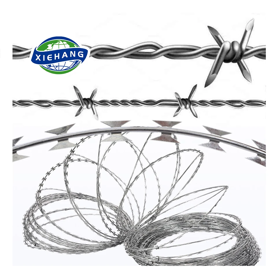 Agricultural Razor Wire Fencing Concertina Kenya For Prisons Welded ...