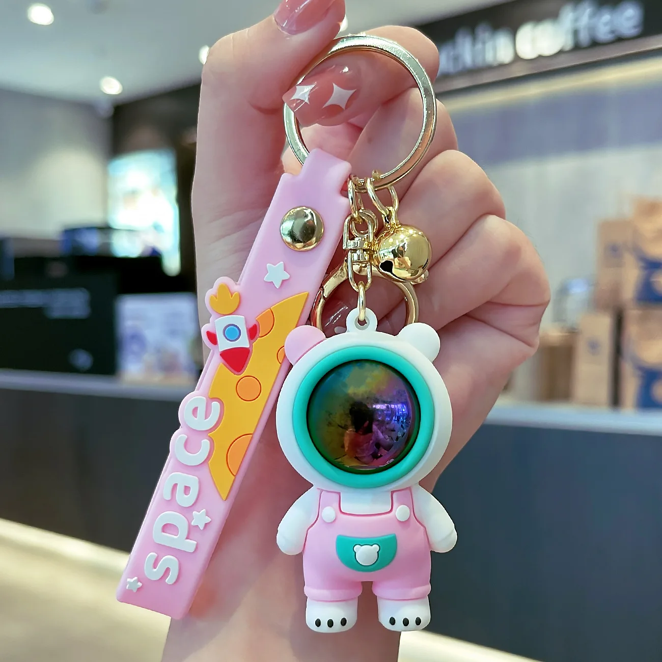 3d Pvc Keychain Kawaii Cute Cartoon Keyring Teddy Bear Key Chain Boy ...