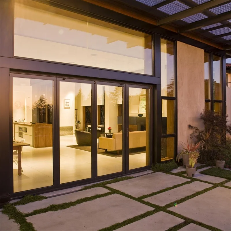 Modern Bi-Fold Doors Energy Inward Open Thermal Break Profile Folding ...