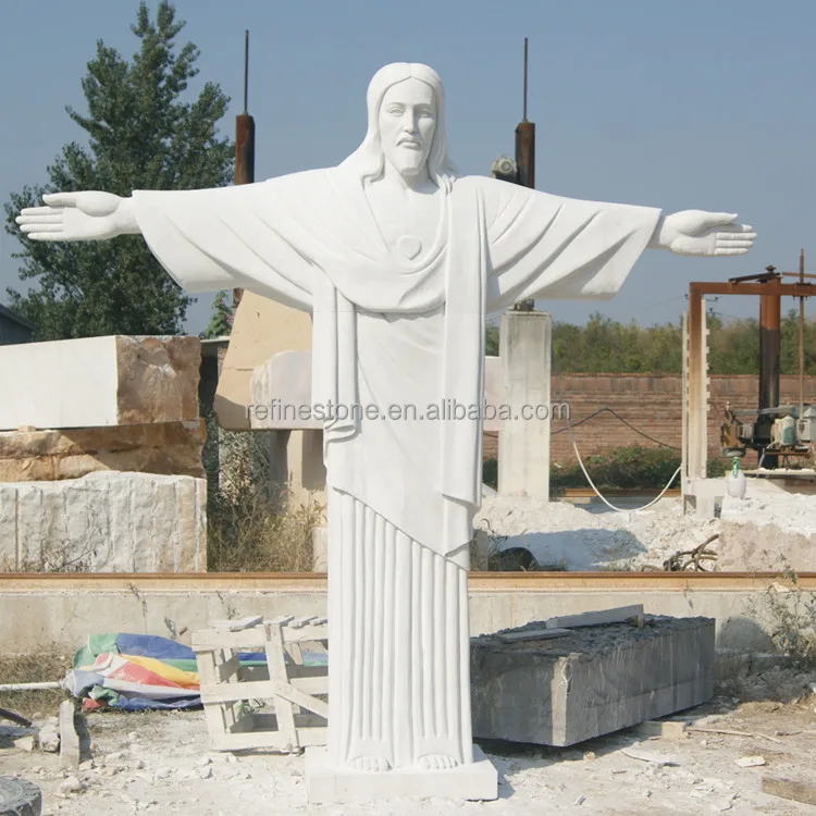 Natural Garden Jesus Christ Statue Marble In White Marble Saint Statue ...