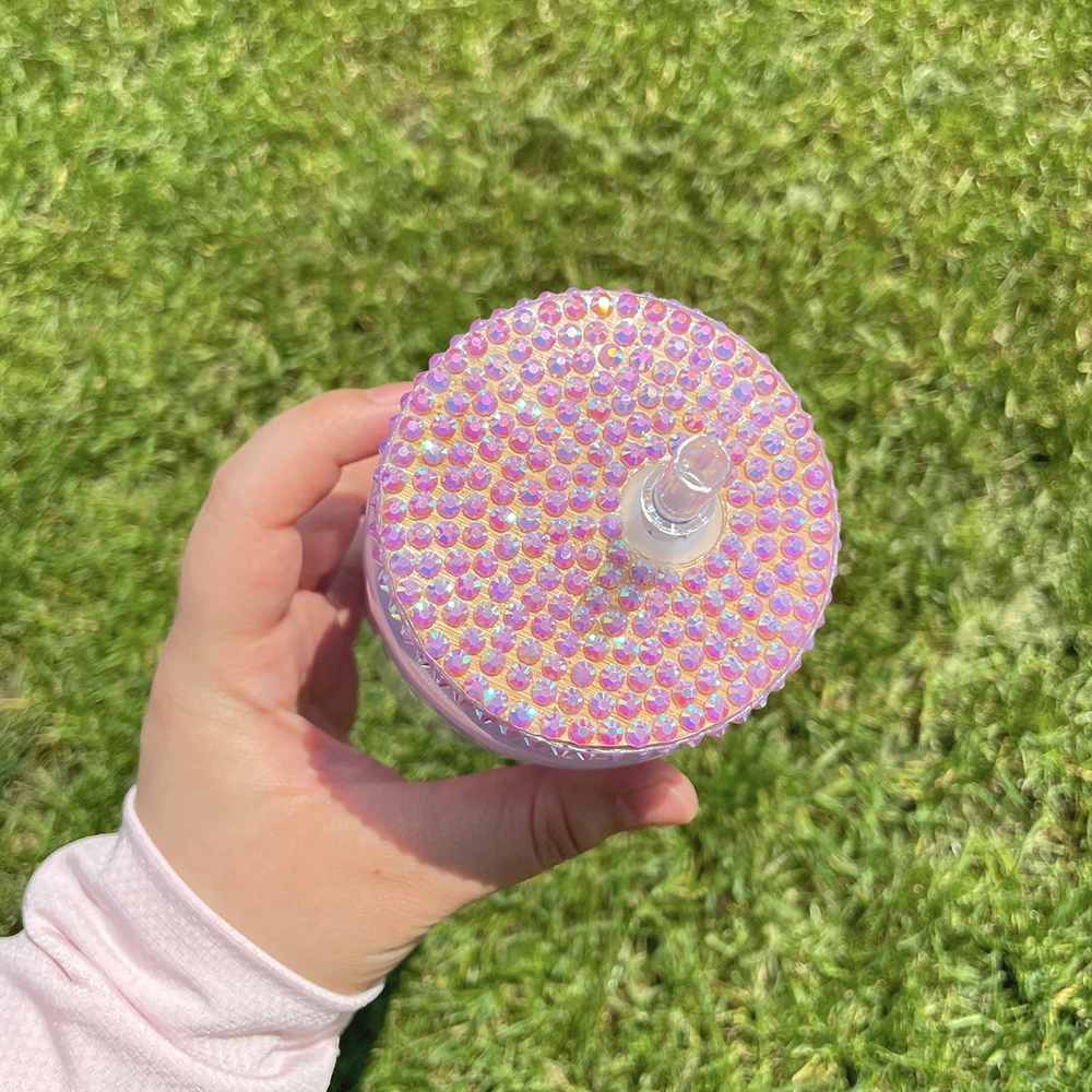 Shimmer Glitter Glass with Diamond Lids - 16oz Sublimation