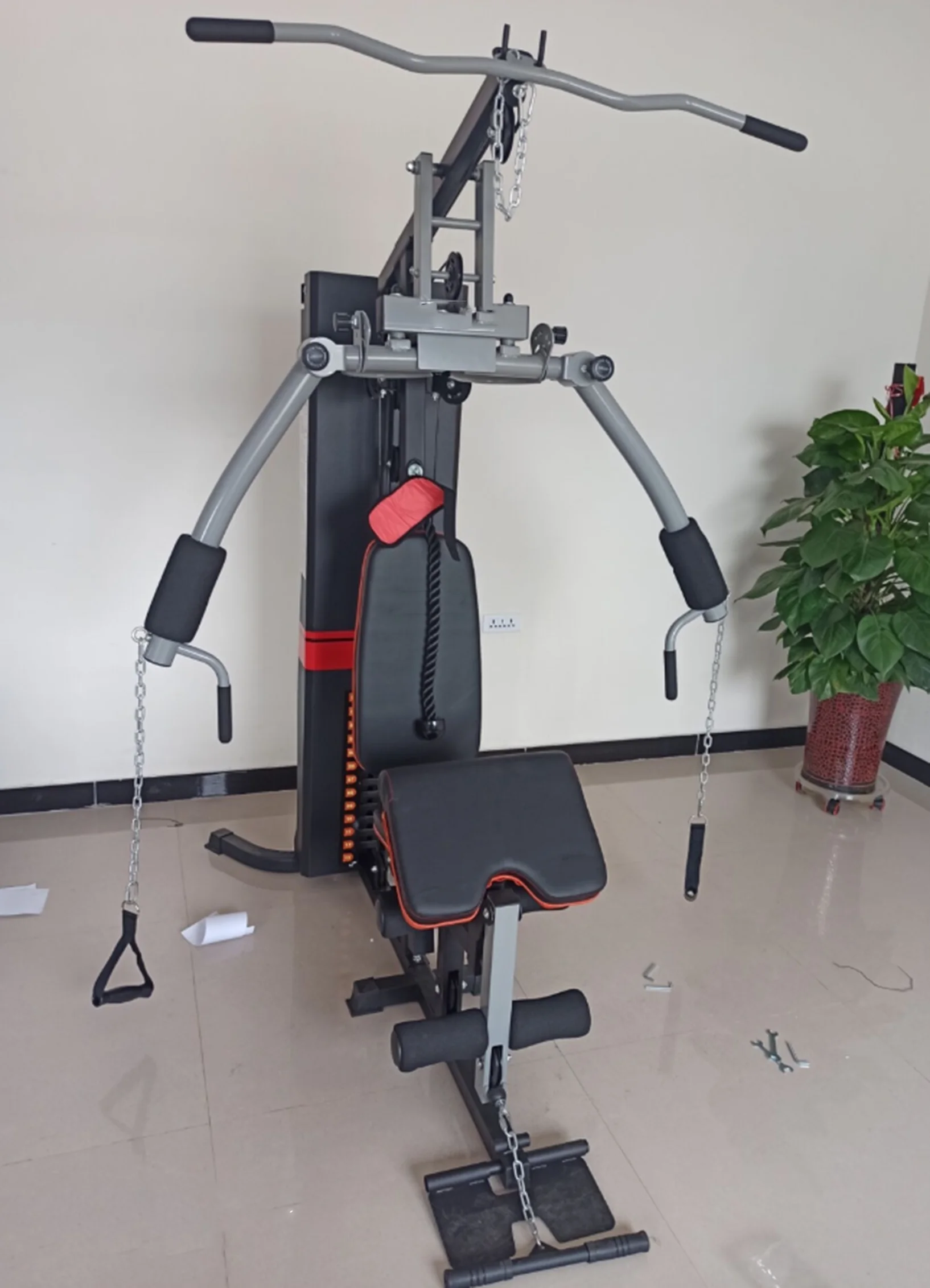 Single Station Squat Rack With Pulley System Fitness Power Rack ...