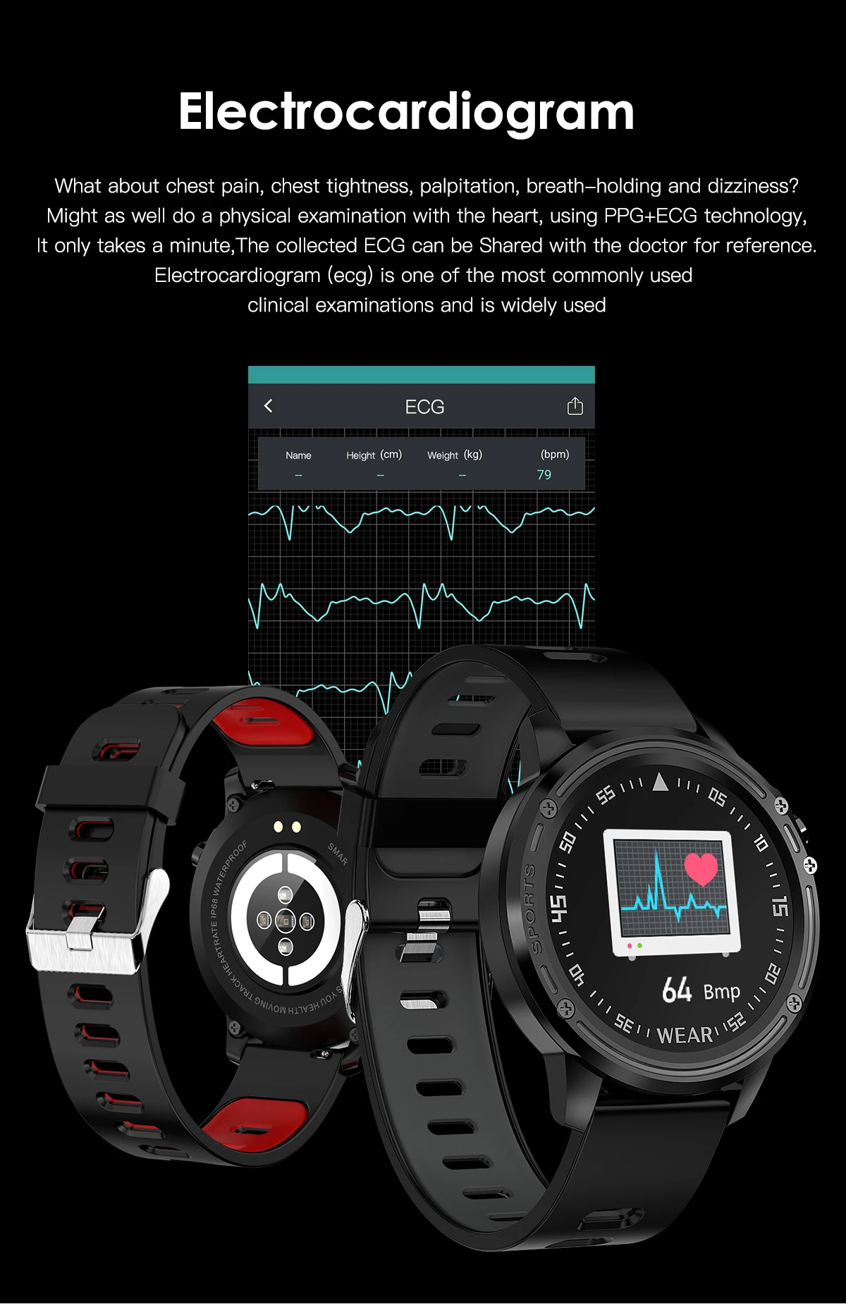 2024 Men Clock Smartwatch L8 Smart Watch Ip68 Waterproof Fitness ...