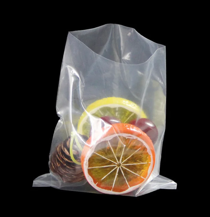 Customized Big Sizes And Thickness Pe Flat Top Open Clear Poly Bag ...
