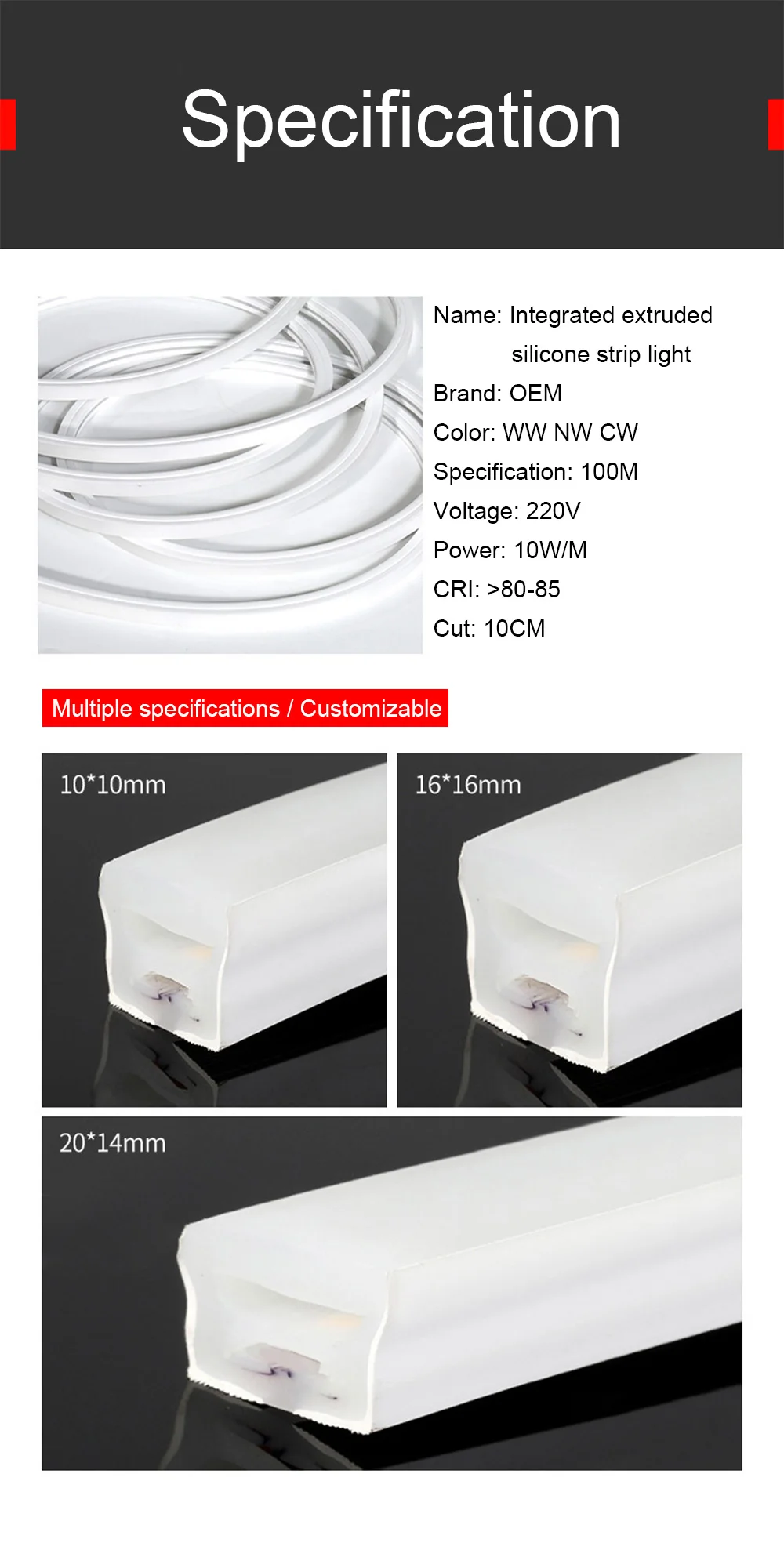 220V LED Strip Light - High Efficiency Lighting Solutions