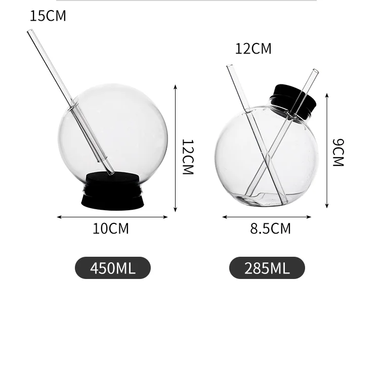 Creative Spherical Ball Cocktail Glasses Unique Drinking Glassware Cup ...