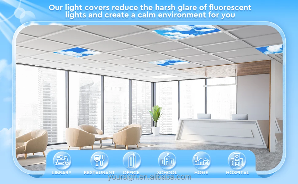 Decorative Ceiling Light Cover Film - YS Magnetic Sticker