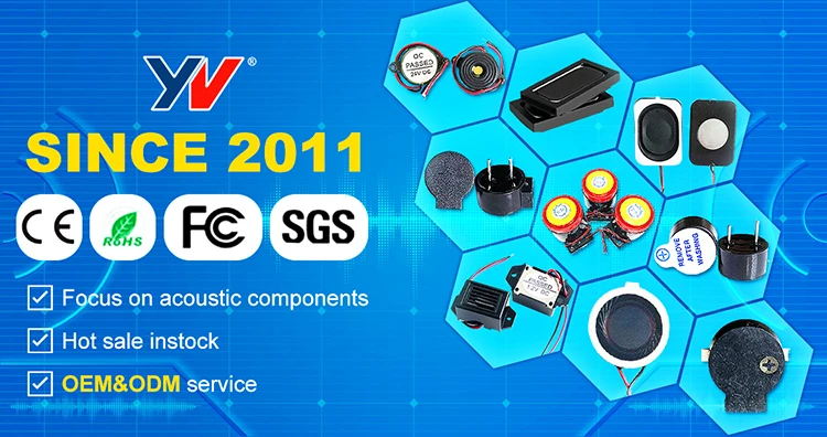 AC 5V 12V 24V Passive AT3040 Piezo Alarm Buzzer with Wire 30mm High ...