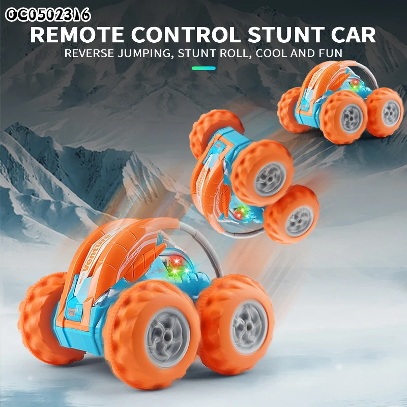 Hot Selling 2.4g 360 Degrees Rotation Rc Stunt Flip Car Toy With Light ...