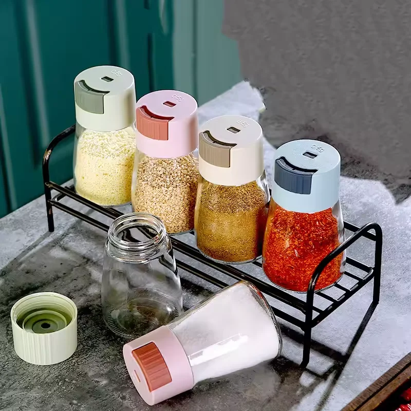 0.5g Metering Salt Shaker Push Type Salt Dispenser Salt Tank Spice ...