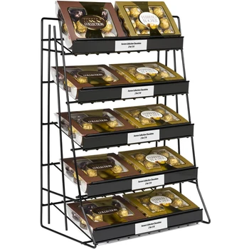 Manufacturer 5-tiered Wire Rack Retail Store Chip Snack Candy And ...