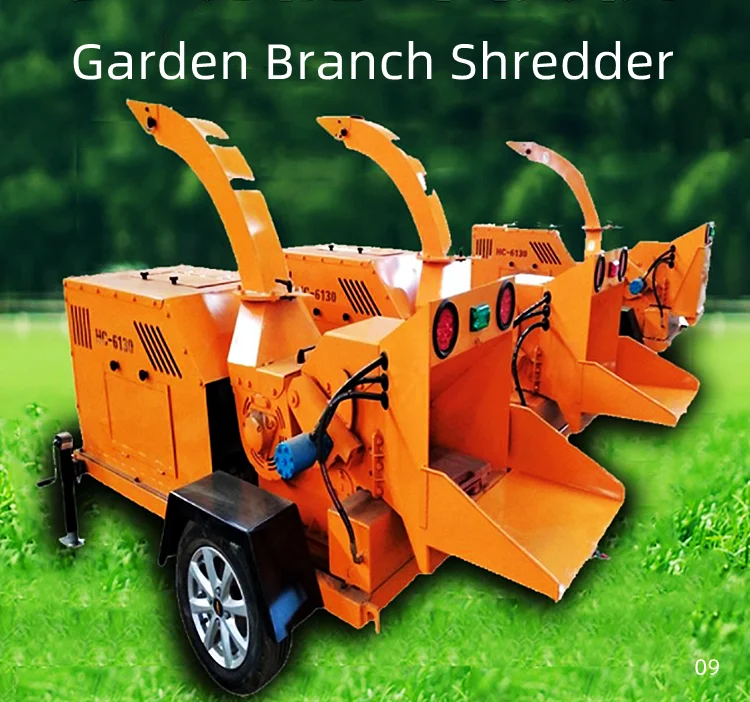 Movable Wood Grinder Orchard Special Branch Grinder Diesel Wood Crusher ...