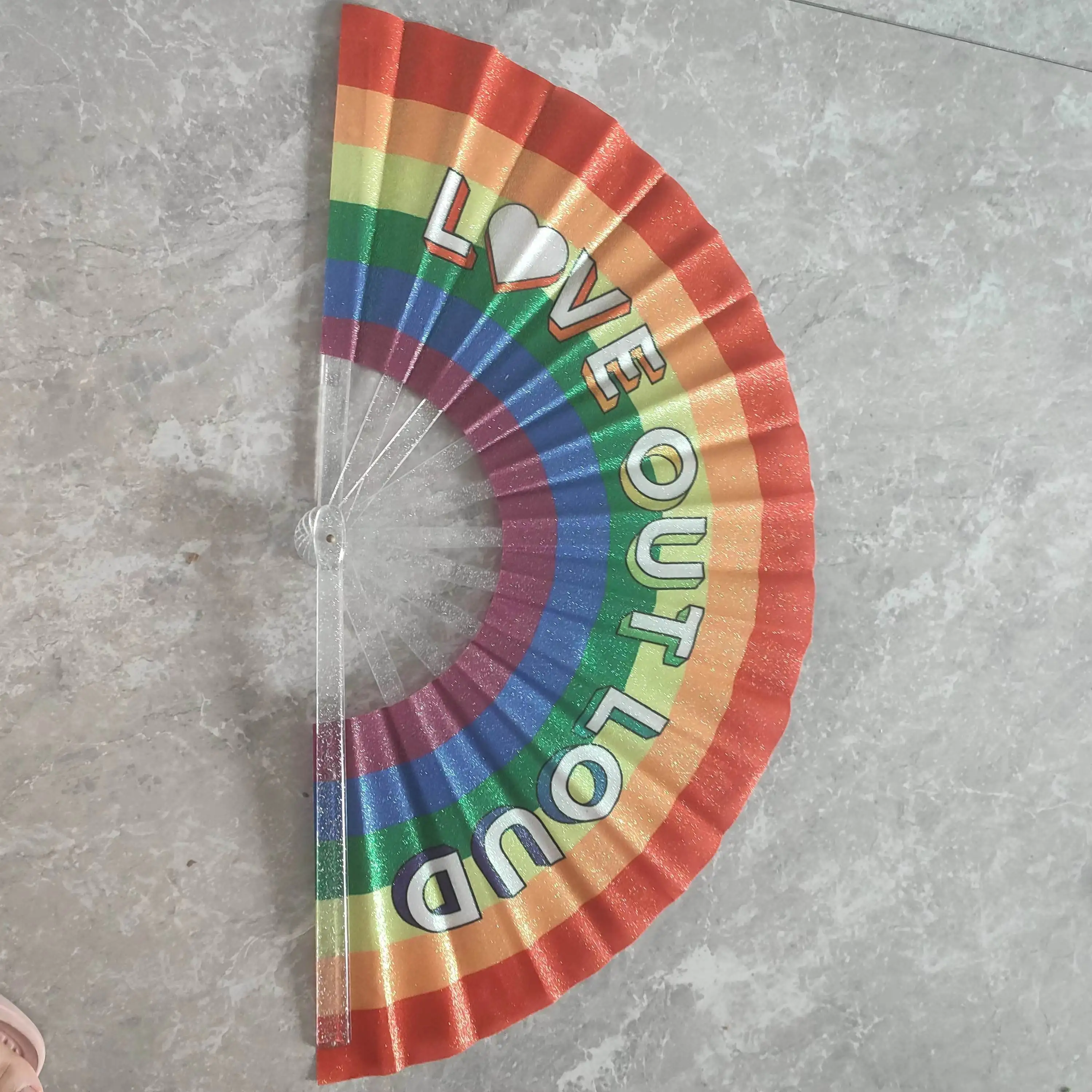 Custom Printed Uv Reflective Large Clack Folding Plastic Decorative ...