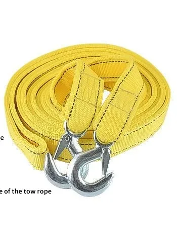 Yellow Car Vehicle Heavy Duty Recovery Rope 20,000 Lbs Capacity Tow ...