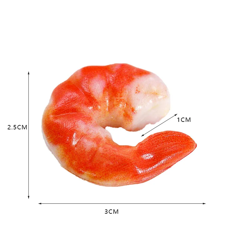Fake Food Peeled Shrimp Prop Display Simulate Cooked Shrimp Model - Buy ...