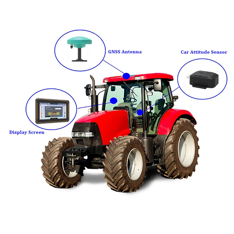 trimble tracror autopilot rtk tractor satellite guide piloto automatico ...