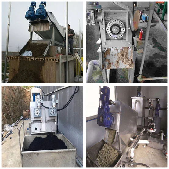 Stainless Steel Portable Volute Sludge Dewatering Machine Wastewater ...