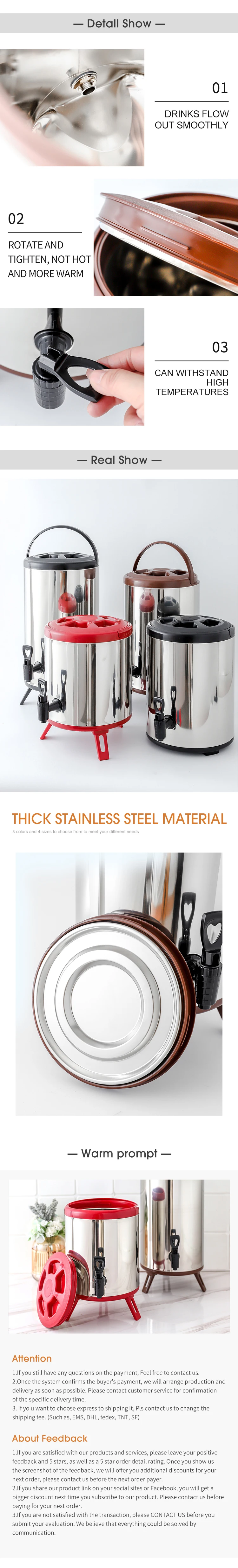 Thermal Insulation Beverage Bubble Tea Bucket Drink Bucket Milk Tea ...