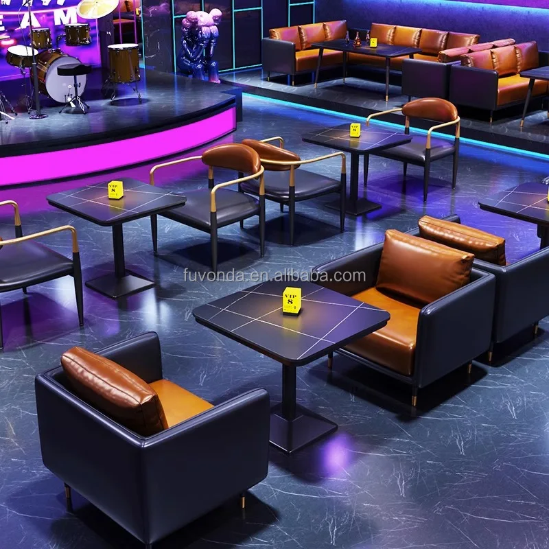 Luxury Booth Sofa Pu Leather Modern Vip Strip Night Club Bar Furniture ...