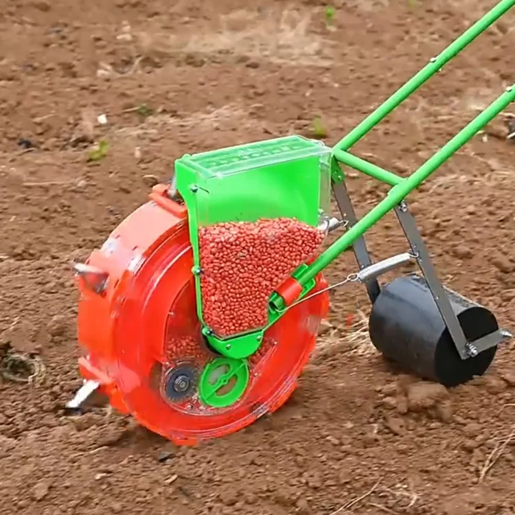 Soja De Grain De Poussée De Main De Machines Agricoles Et Semoir ...