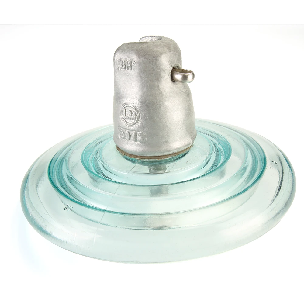 High Voltage Glass Electrical Wire Suspension Disc Insulator Suspension ...