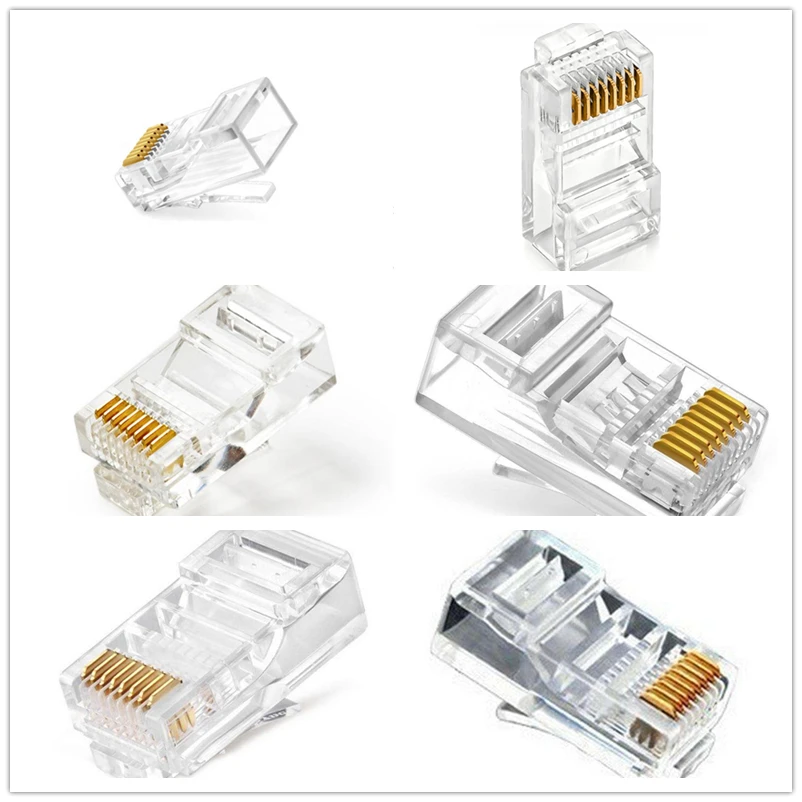 SZADP Cat6 EZ Pass Through Type Cat6 RJ45 Connector RJ45 3U Crystal ...