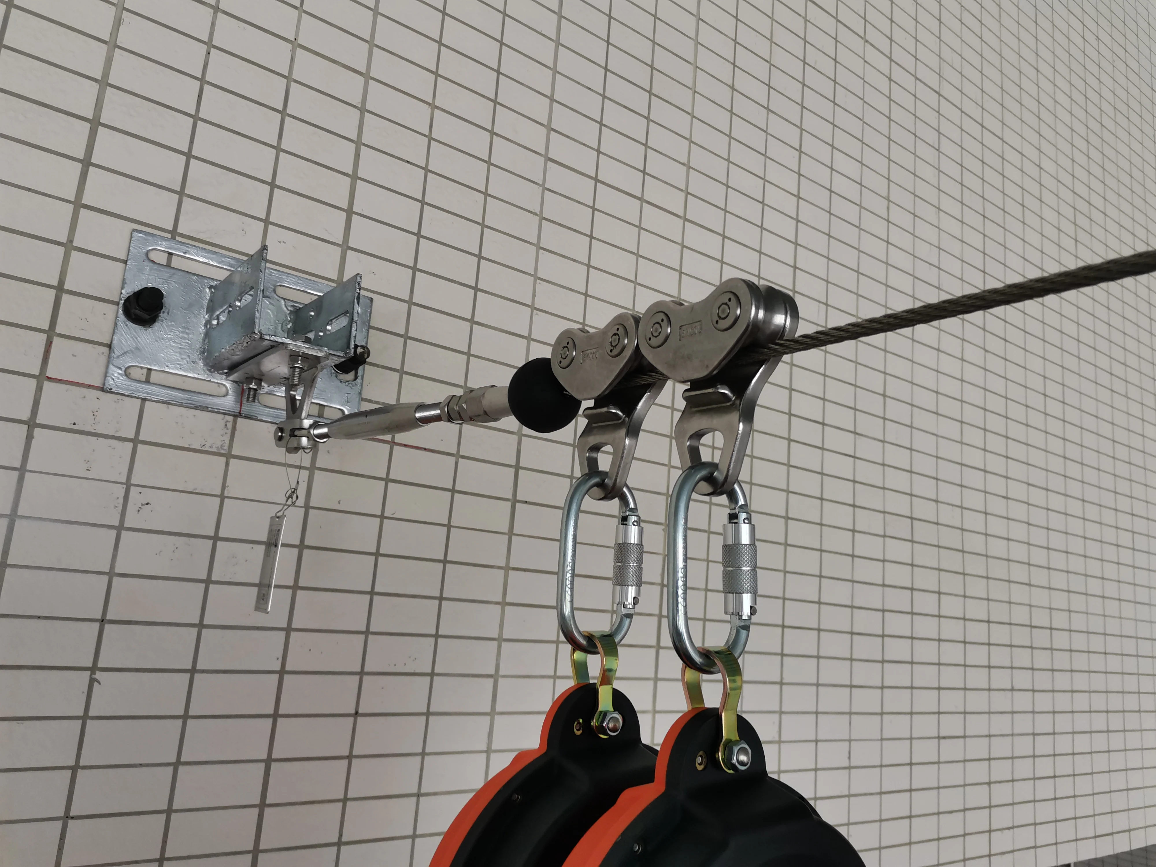 Overhead Shuttle Horizontal Lifeline Core Accessory Stainless Steel ...