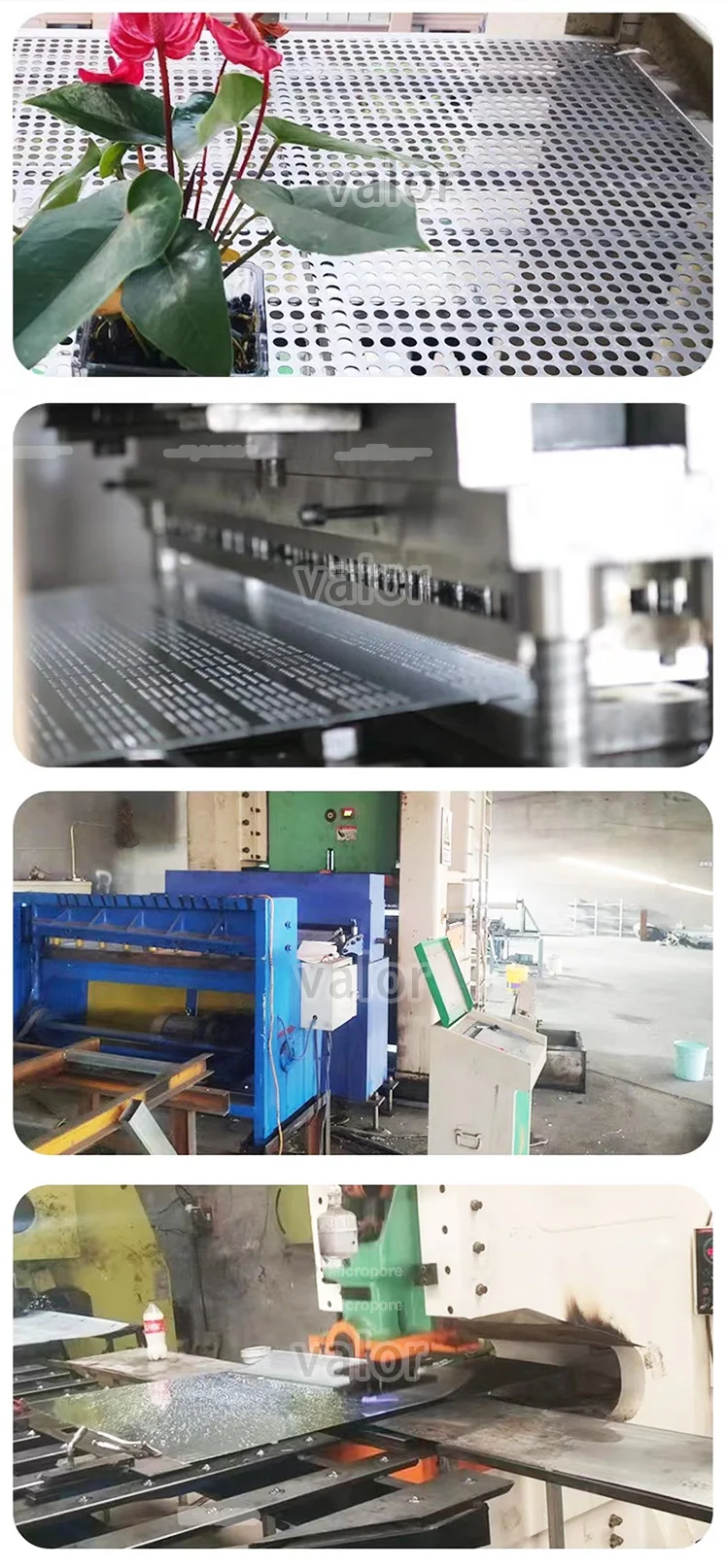 Customized Laser Cutting and Punching square Round Hole Punched ...