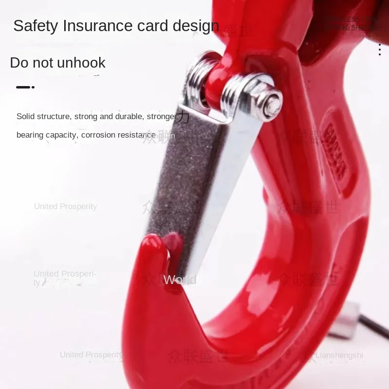 Crane Hoist Parts 1t 1.5t Chain Hoist Lifting Eye Hoist Hook With Safety Latch - Buy Safety ...
