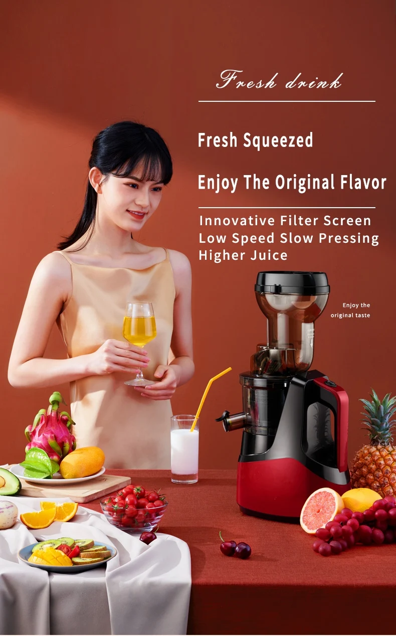 Myriver Commercial Automatic Slow Orange Fruit Juicer Juce Making Machine Cold Press Juice ...