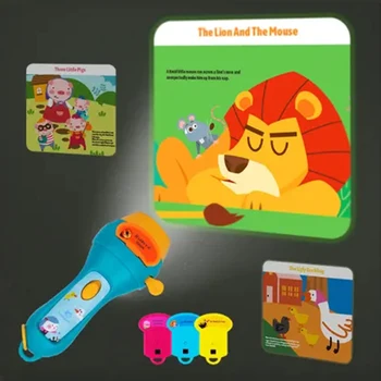 Kids Storybook Mini Story Projector Torch With 5 Discs Play Set ...