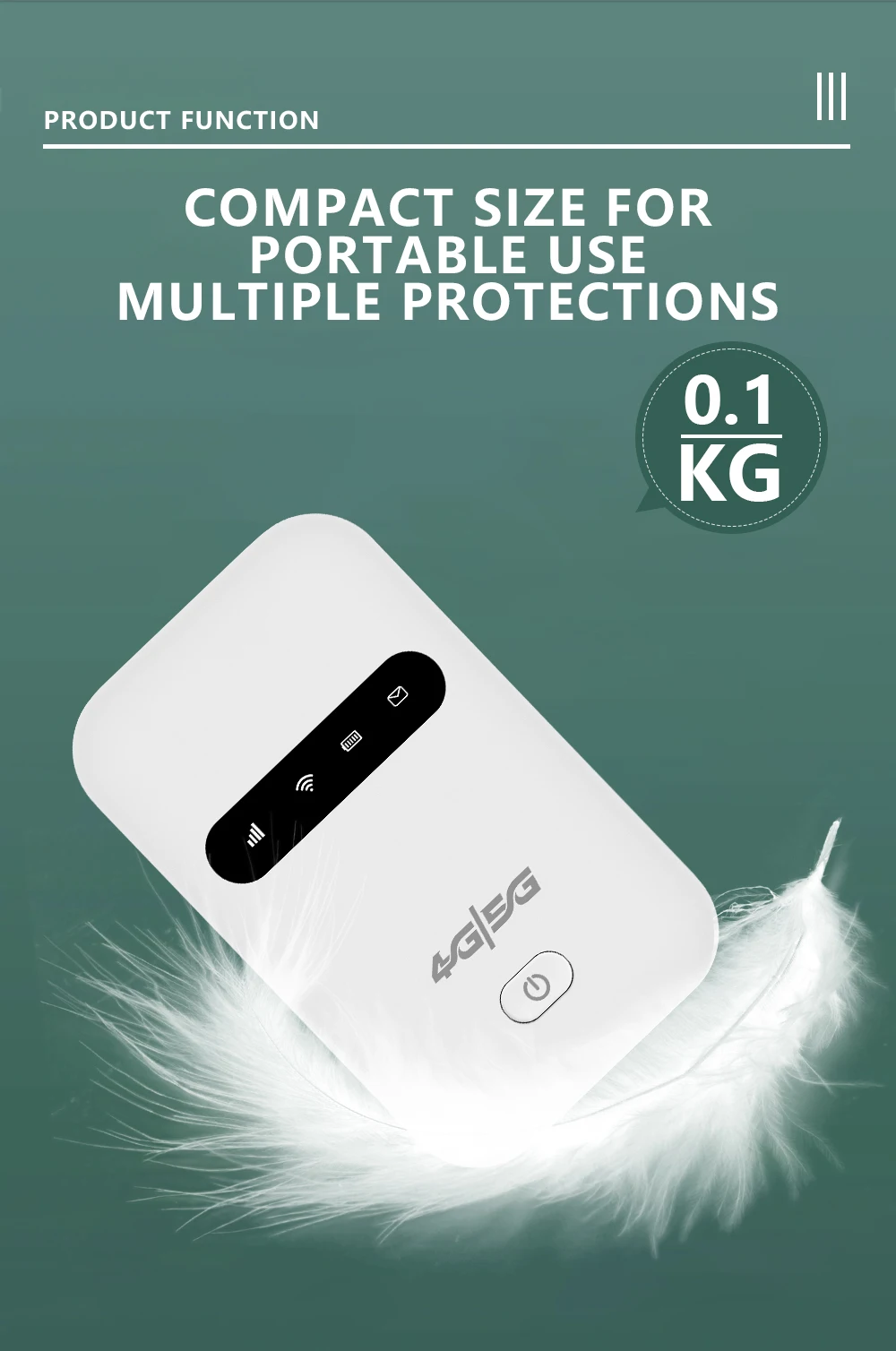 DNXT 4G Pocket WiFi Router Wireless Portable WiFi 4g Mobile Router with Sim Card Slot Outdoor ...