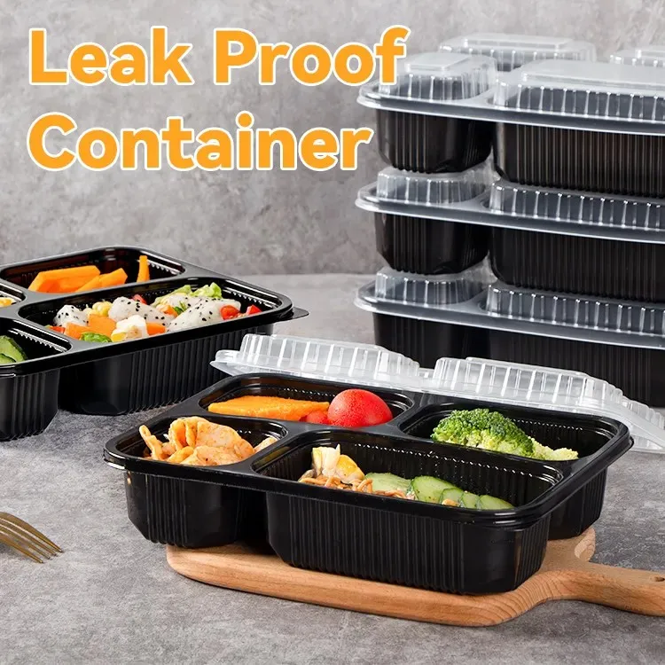 Custom 500ml 650ml 750ml 1000ml Rectangle Clear Transparent Pp ...