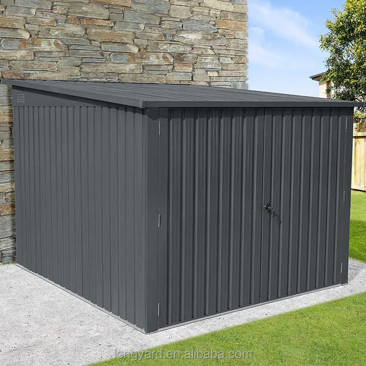 Heavy Duty Metal Bicycle Storage - Waterproof Motorbike Shed