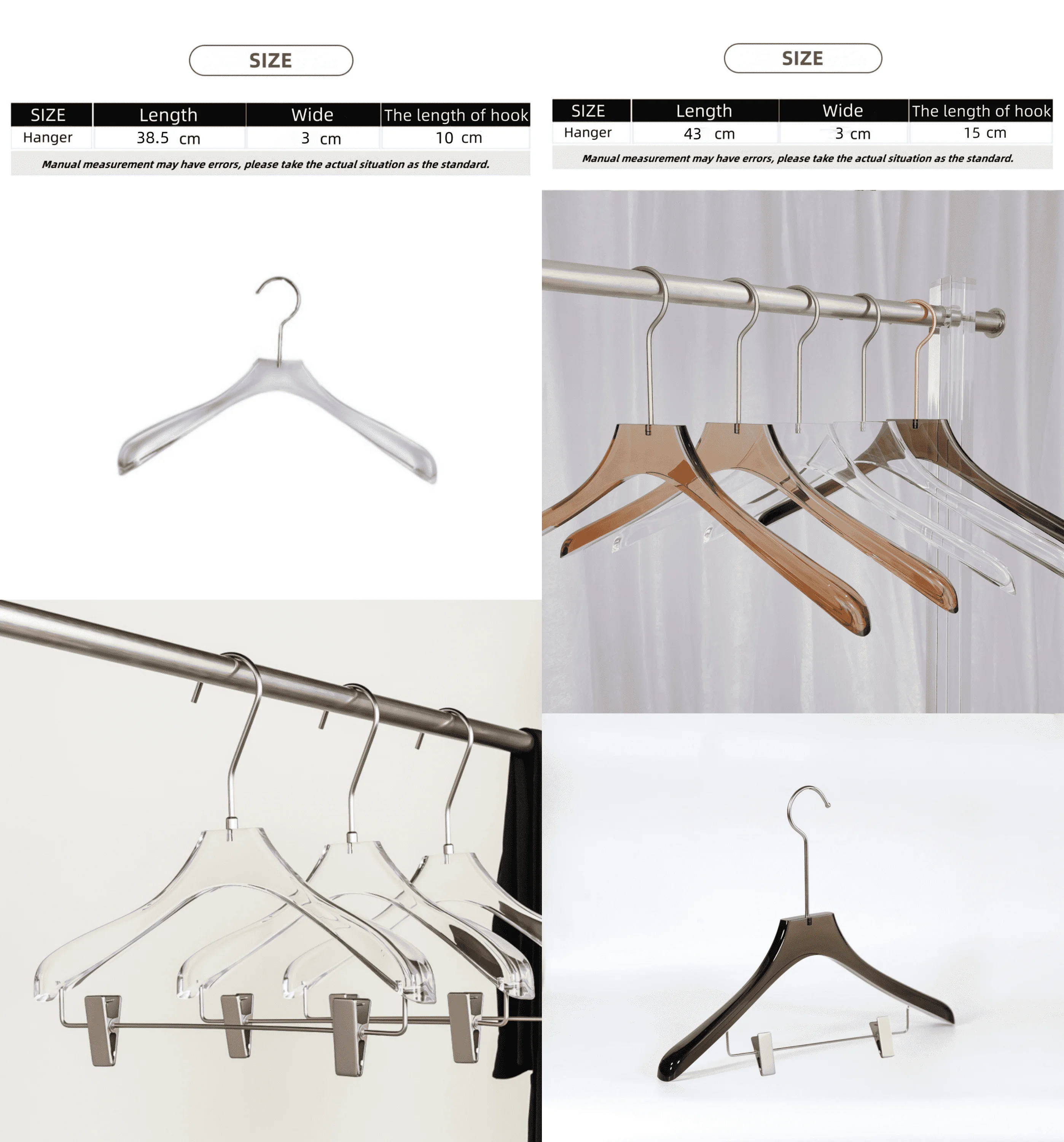 New Arrival Acrylic Hanger Collection For Mall Boutique Fashionable ...